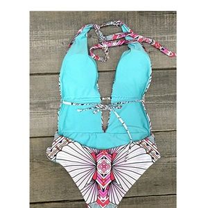 Swim | Deep V Neck One Piece | Poshmark